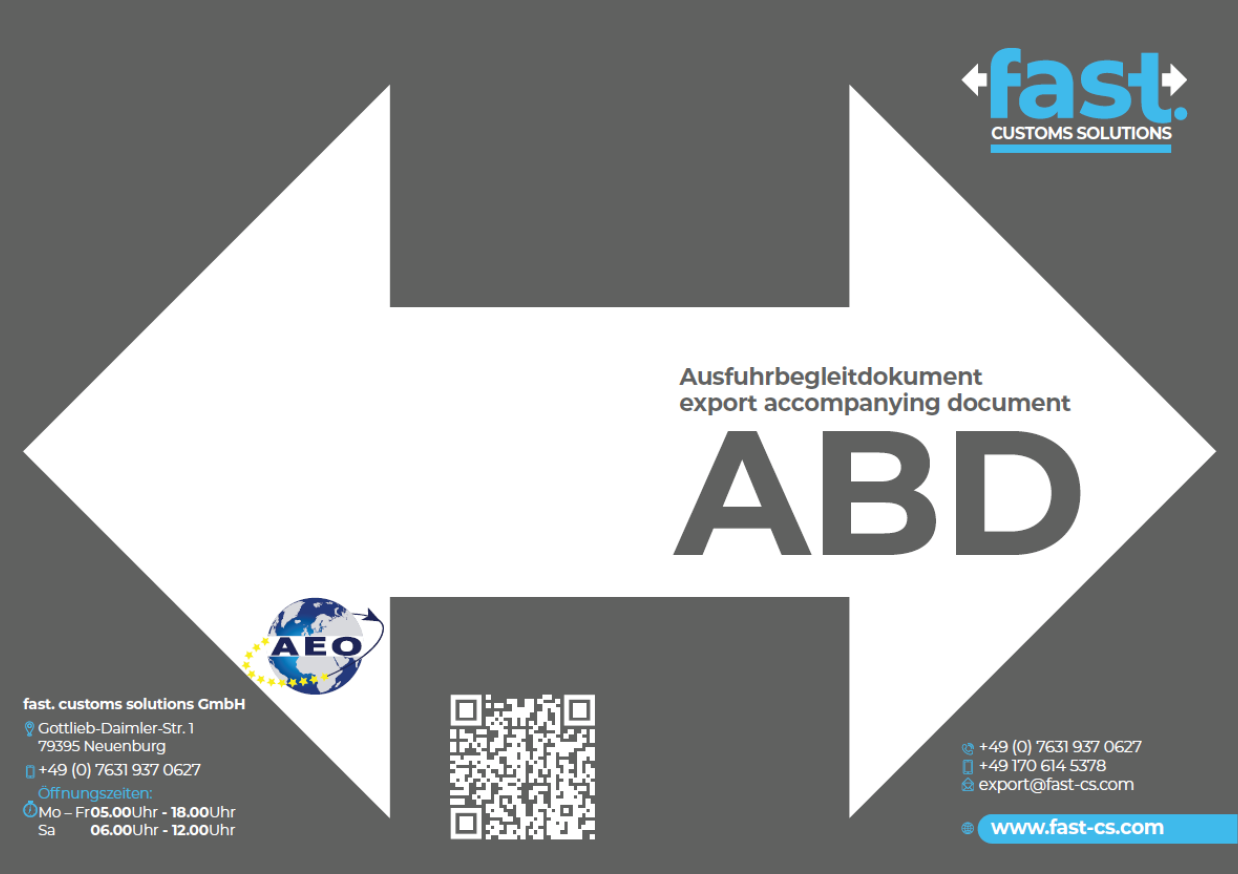 Ausfuhrbegleitdokument – fast. customs solutions GmbH